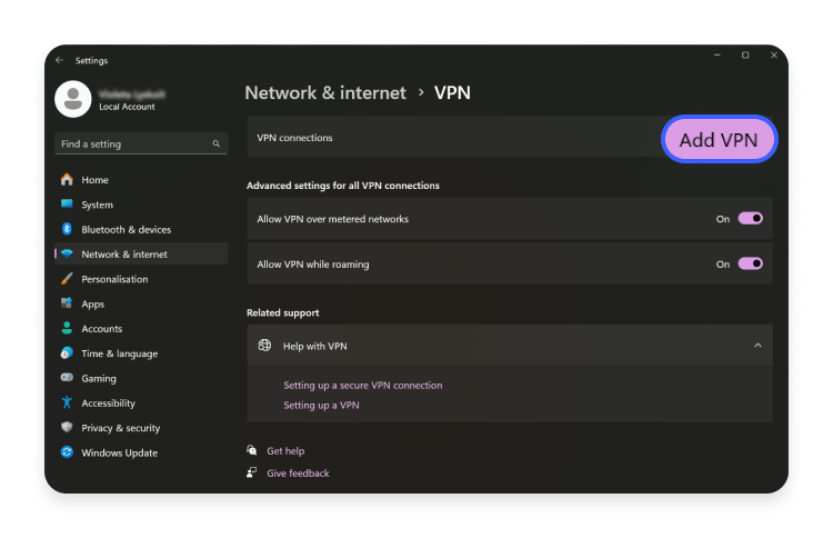 How to set up Windows’ built-in VPN client in easy steps | NordVPN