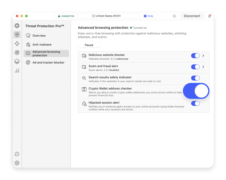 Crypto wallet address checker | NordVPN
